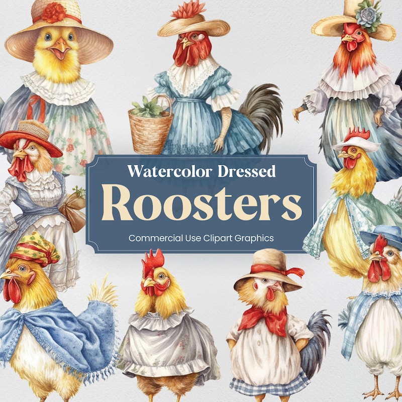 Clipart Rooster Barn - Etsy