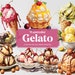 Watercolor Gelato, 55 Italian Cuisine, Food Culture Culinary Eating ...