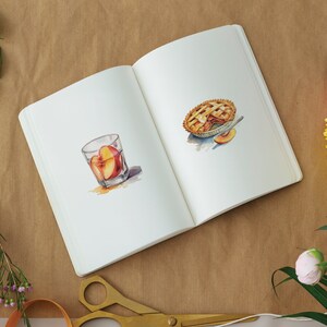 Watercolor Peach, 21 Peaches Fruit Clipart, Plants and Trees Digital ...