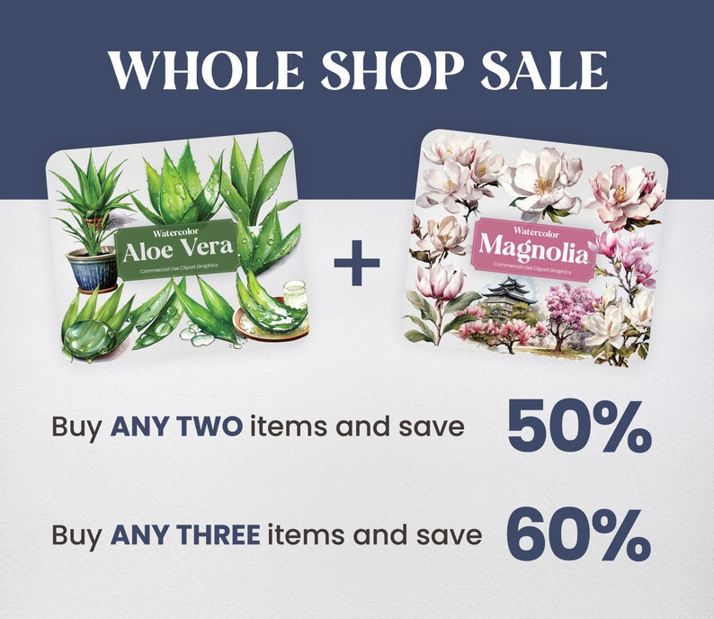 Watercolor Juniper, 20+ Junipers, Flowers Plants Spring Floral Digital ...