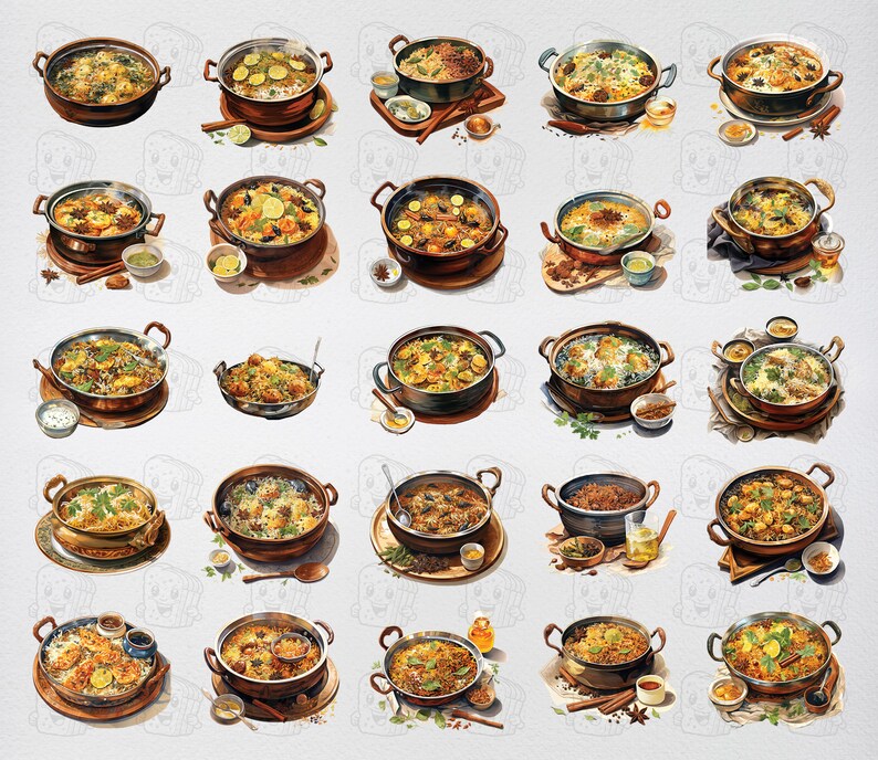 Watercolor Biryani, 27 Indian Cuisine, Food Culture Culinary Eating ...