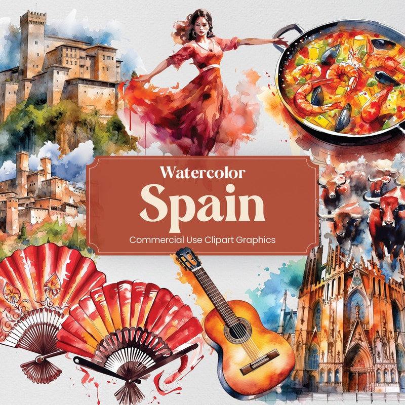 Spanish Clipart - Etsy
