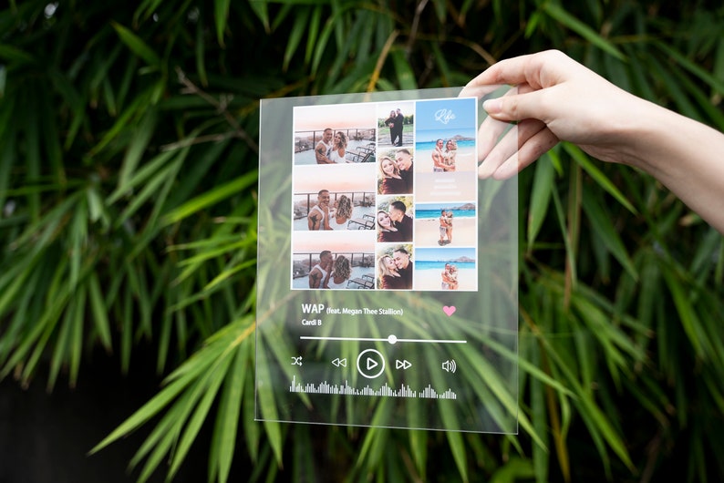 Personalized Spotify Album Cover Glass Acrylic Plaque Highest - Etsy