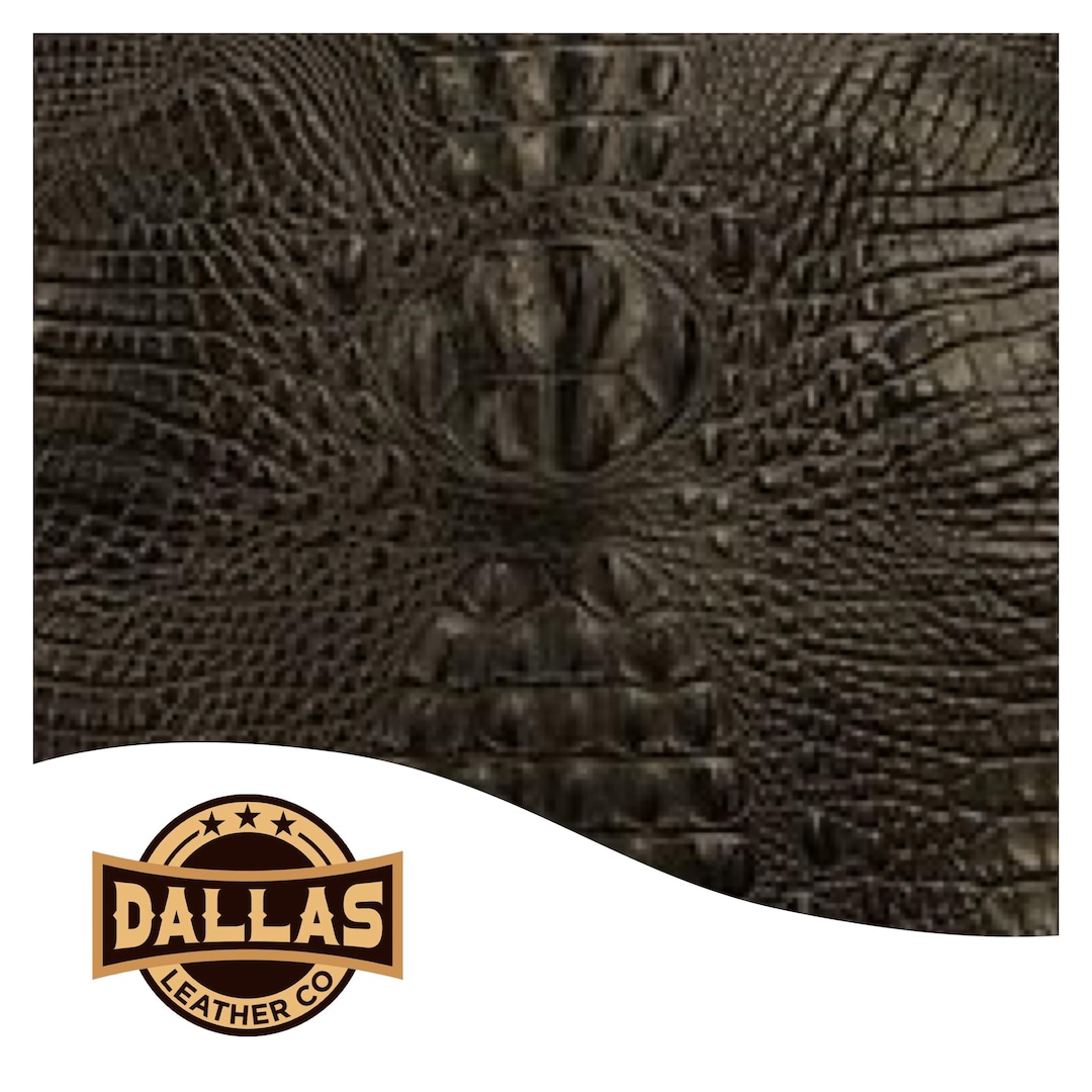 Embossed Leather Cuts | Alligator Black | Pre-cut Sheets Select Size ...