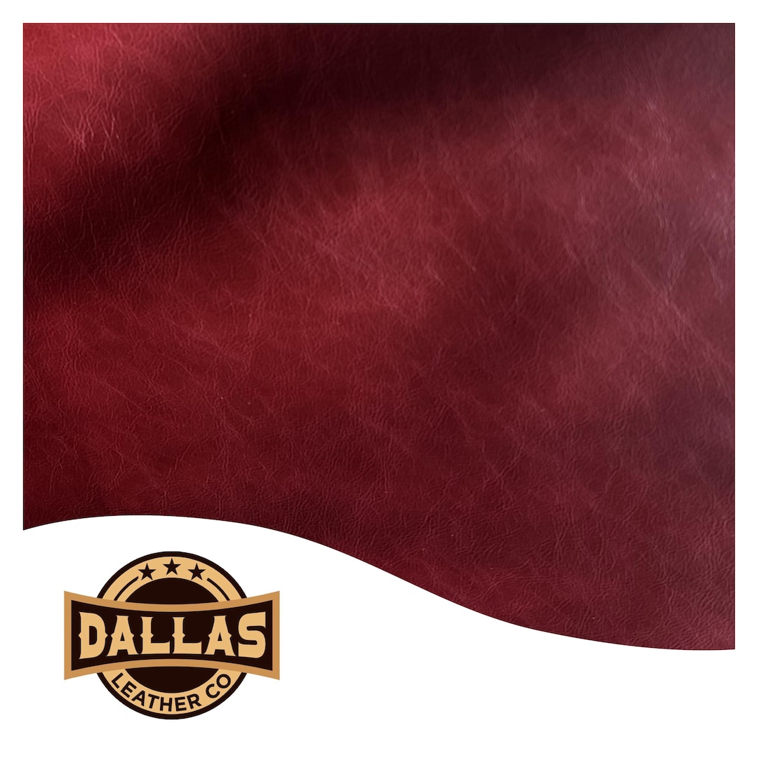Canyon Red Smooth Leather | Genuine Cowhide Leather 1.2–1.4 Mm | Soft ...