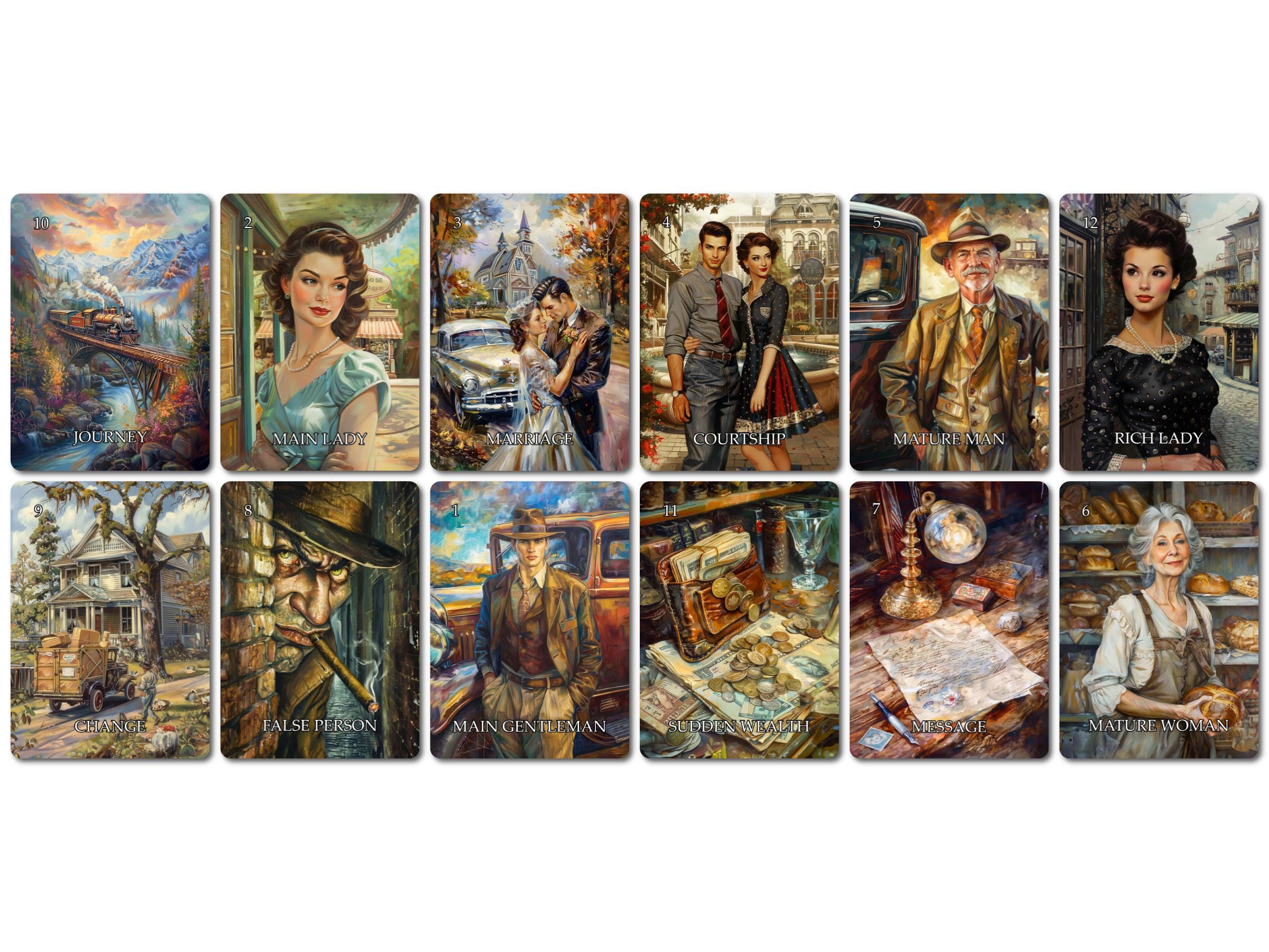 Kipper 1950 – 37 Cards - Vintage Kipper Oracle Deck, Fortune Telling ...