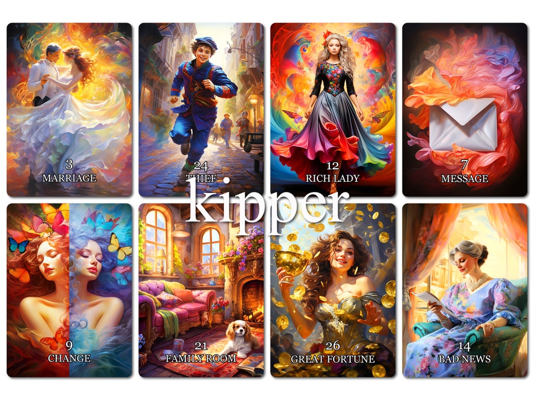 KIPPER Oracle 39 Cards 74 X 105 Mm Glossy 400 Grams - Etsy