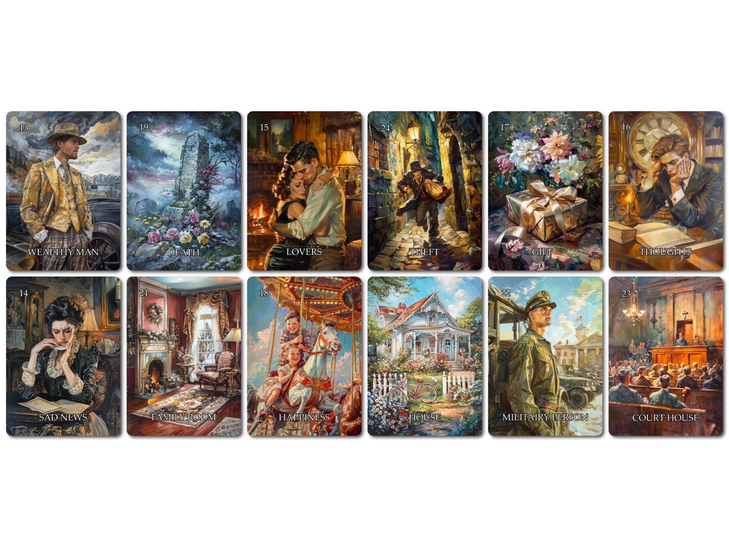 Kipper 1950 – 37 Cards - Vintage Kipper Oracle Deck, Fortune Telling ...