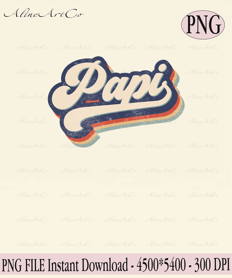Retro Papi Png Father's Day Png Retro Vintage - Etsy