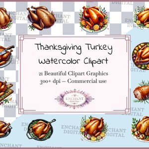 Thanksgiving Dishes Clipart Bundle - 110+ Watercolor Mashed Potatoes ...