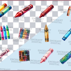 Crayons Clipart - Watercolor Coloring Drawing Art Supplies Childlike ...