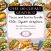 Tacos and Burrito Clipart Bundle - 150+ Watercolor Burritos Quesadilla ...