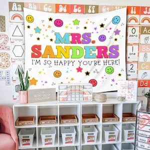 Classroom Decor, Personalized Varsity Letters Welcome Teachers Name ...