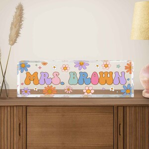 Teacher Appreciation Gifts, Personalized Teacher Name Block, Teacher ...