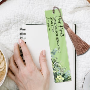 Teacher Appreciation Gift, Personalized Vintage Floral Bookmark, Custom ...