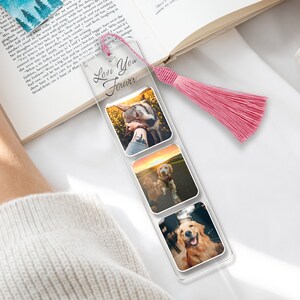 Custom Photo Bookmark, Personalized Photo Bookmark for Couple, Acrylic ...