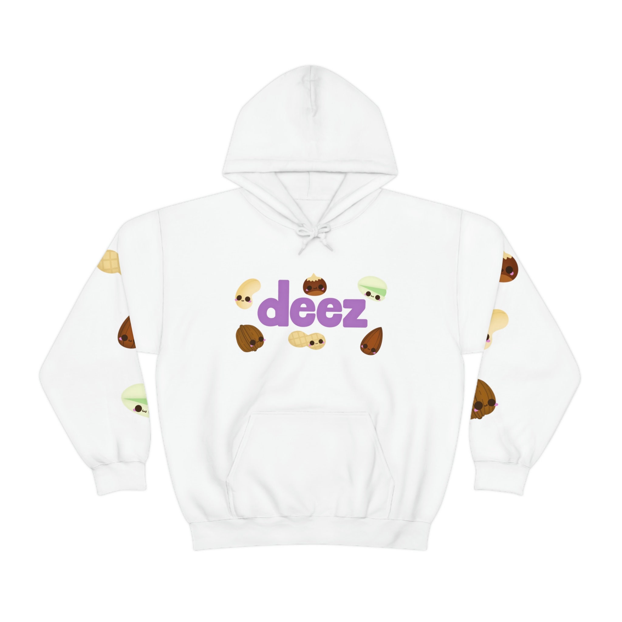 Deez Nuts Kawaii Funny Anime Hand-drawn Hoodie Design by Envtuber ...