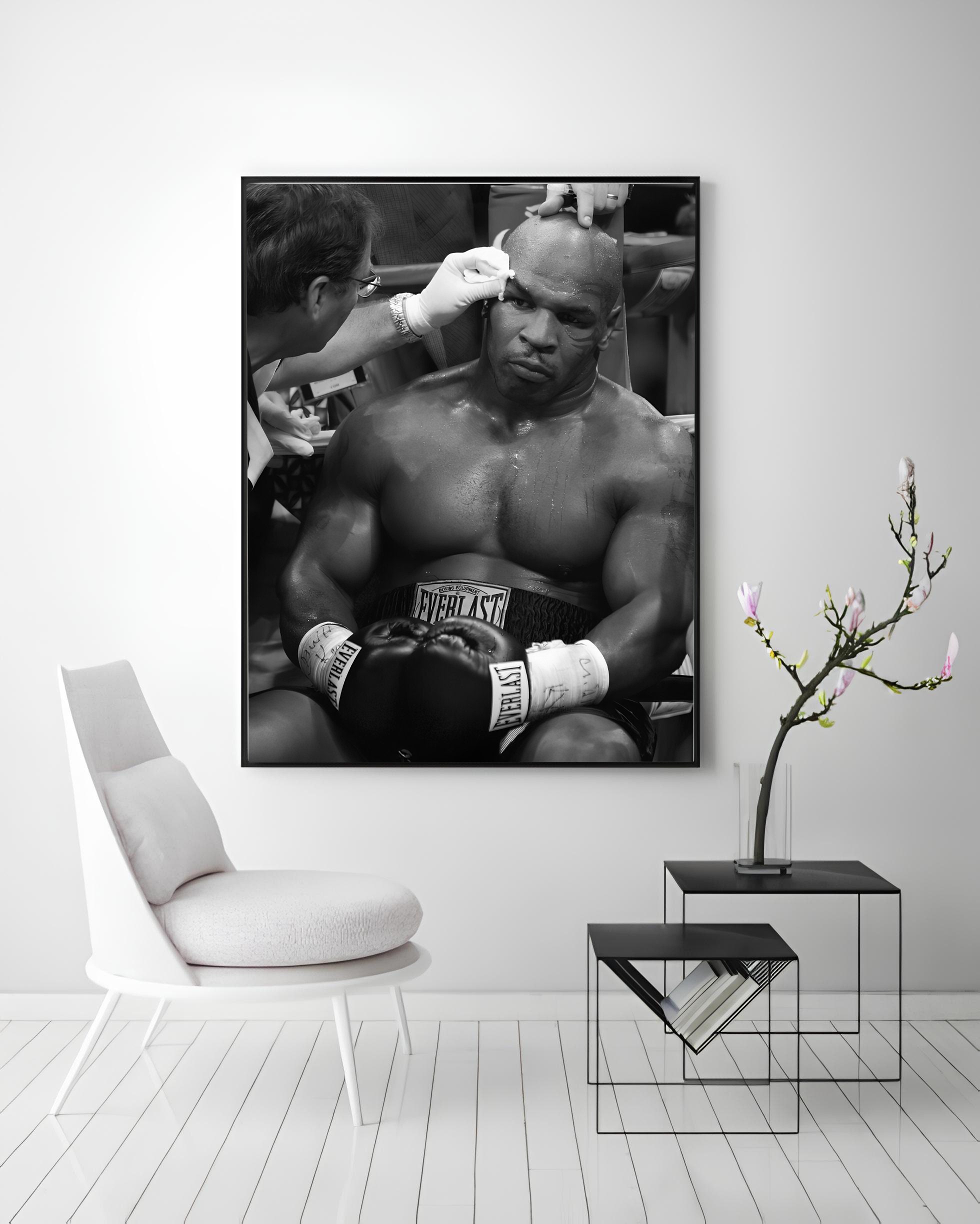 Mike Tyson Print Boxing Poster Black and White Mike Tyson - Etsy
