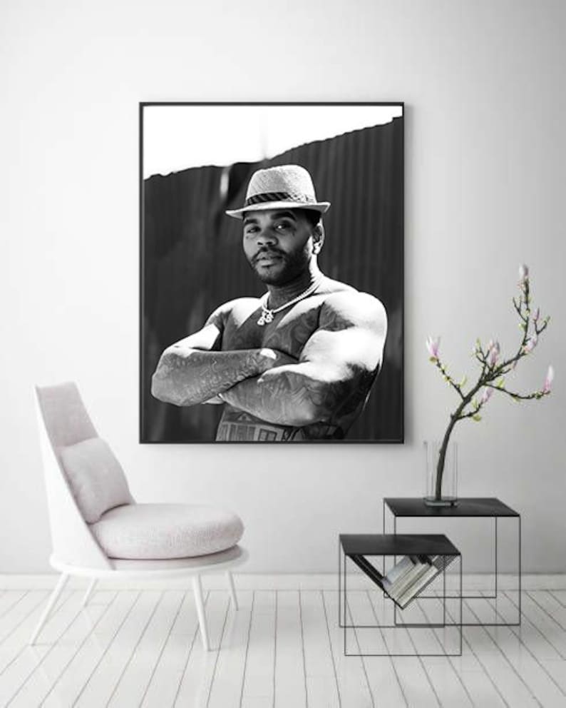 Kevin Gates Poster American Rapper Wall Art Black and White - Etsy