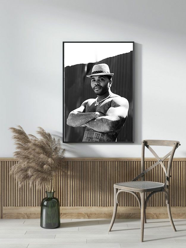 Kevin Gates Poster American Rapper Wall Art Black and White - Etsy