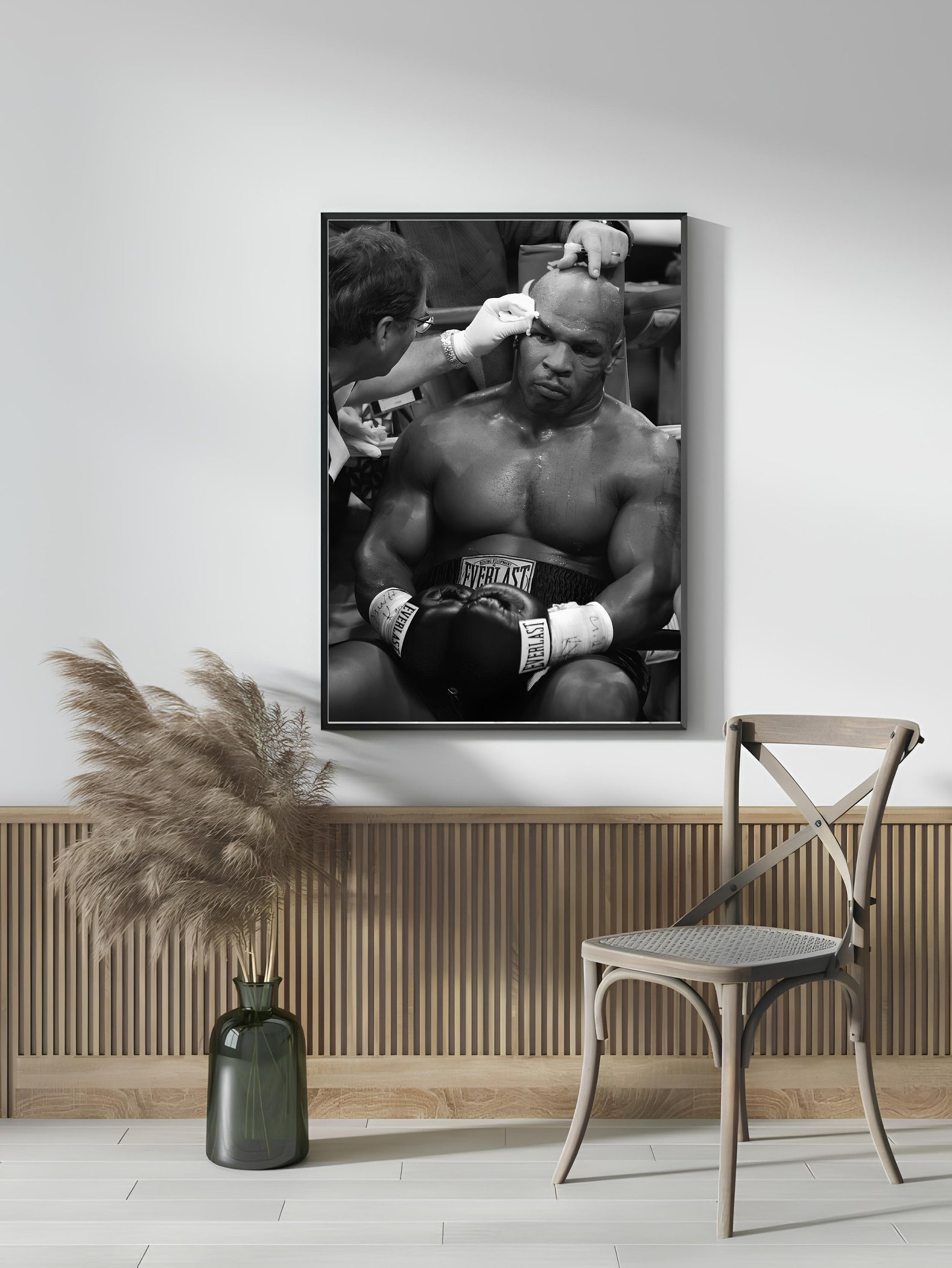 Mike Tyson Print Boxing Poster Black and White Mike Tyson - Etsy