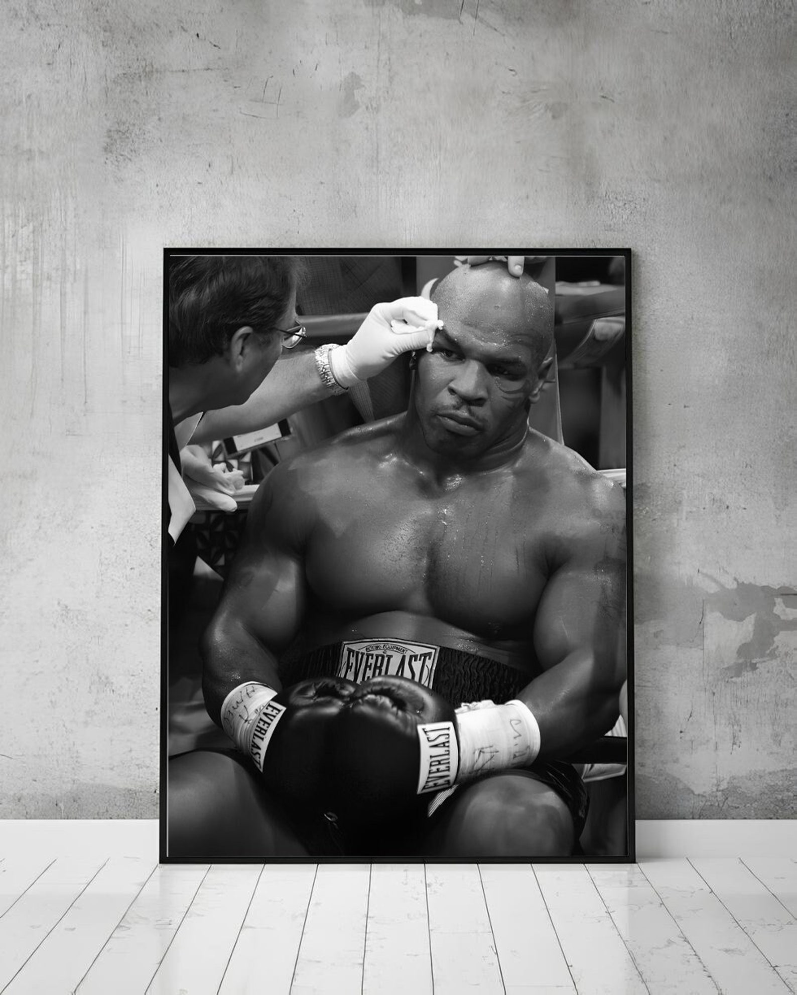 Mike Tyson Print Boxing Poster Black and White Mike Tyson - Etsy