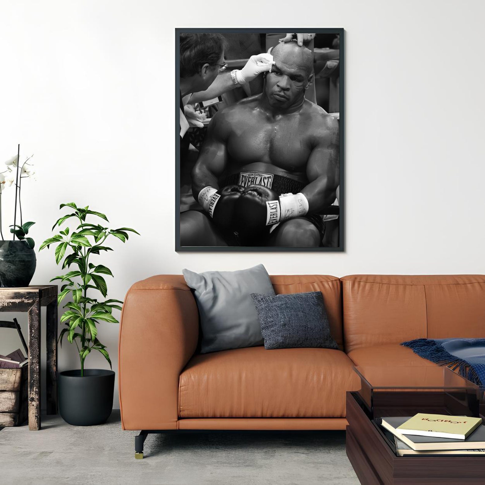 Mike Tyson Print Boxing Poster Black and White Mike Tyson - Etsy
