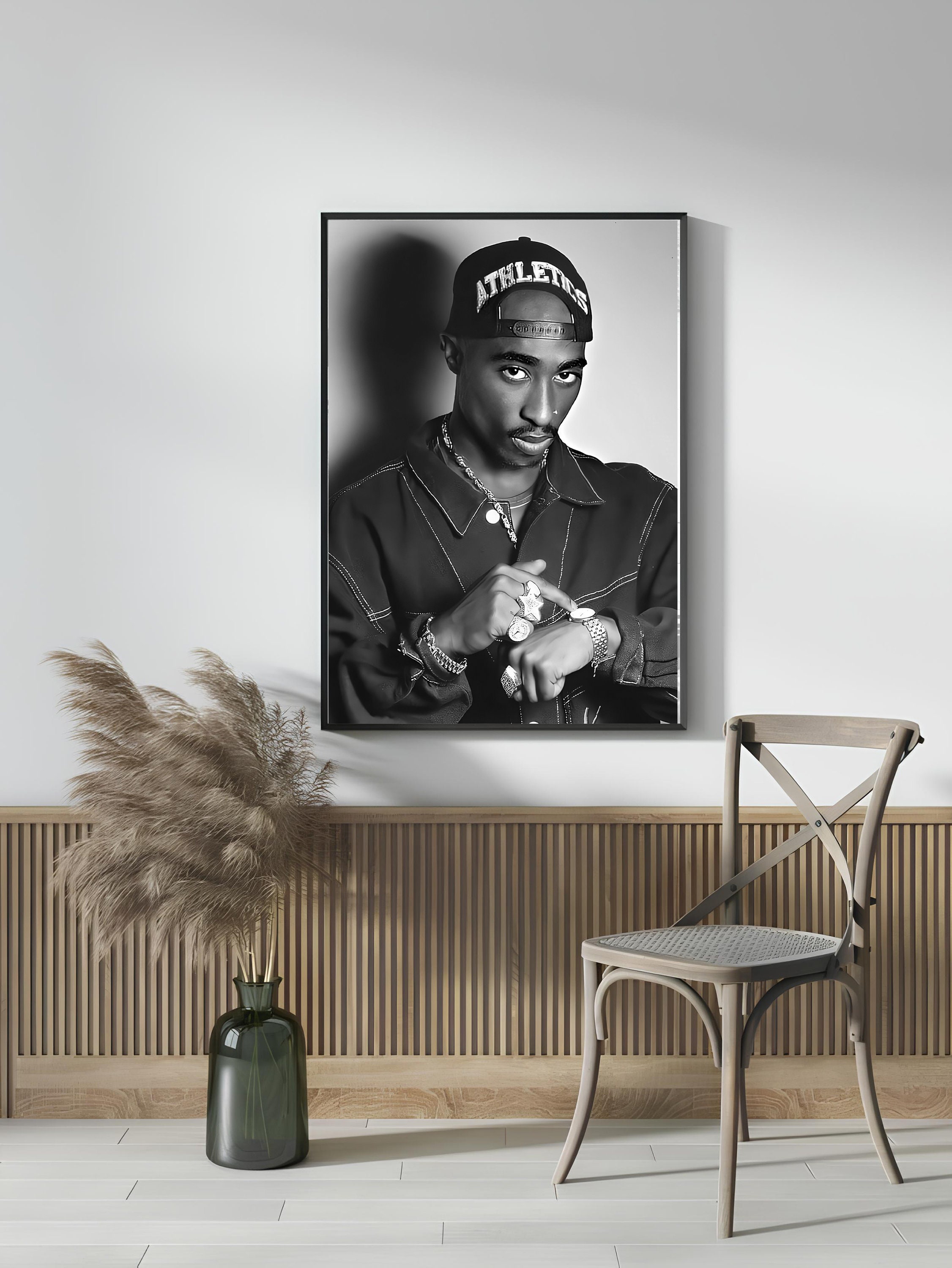 Tupac Shakur Poster, Music Classroom Decor, Black and White, Tupac Print, Rap Poster Rapper ...