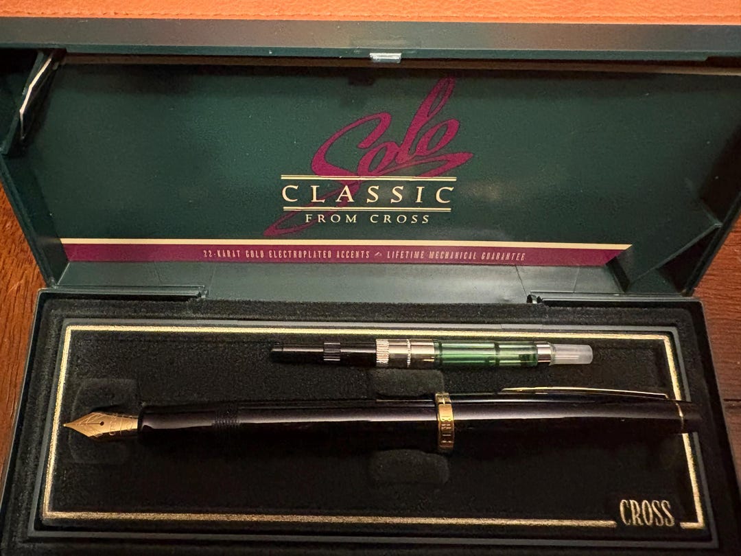Cross "solo" Fountain Pen, Medium Nib - Etsy