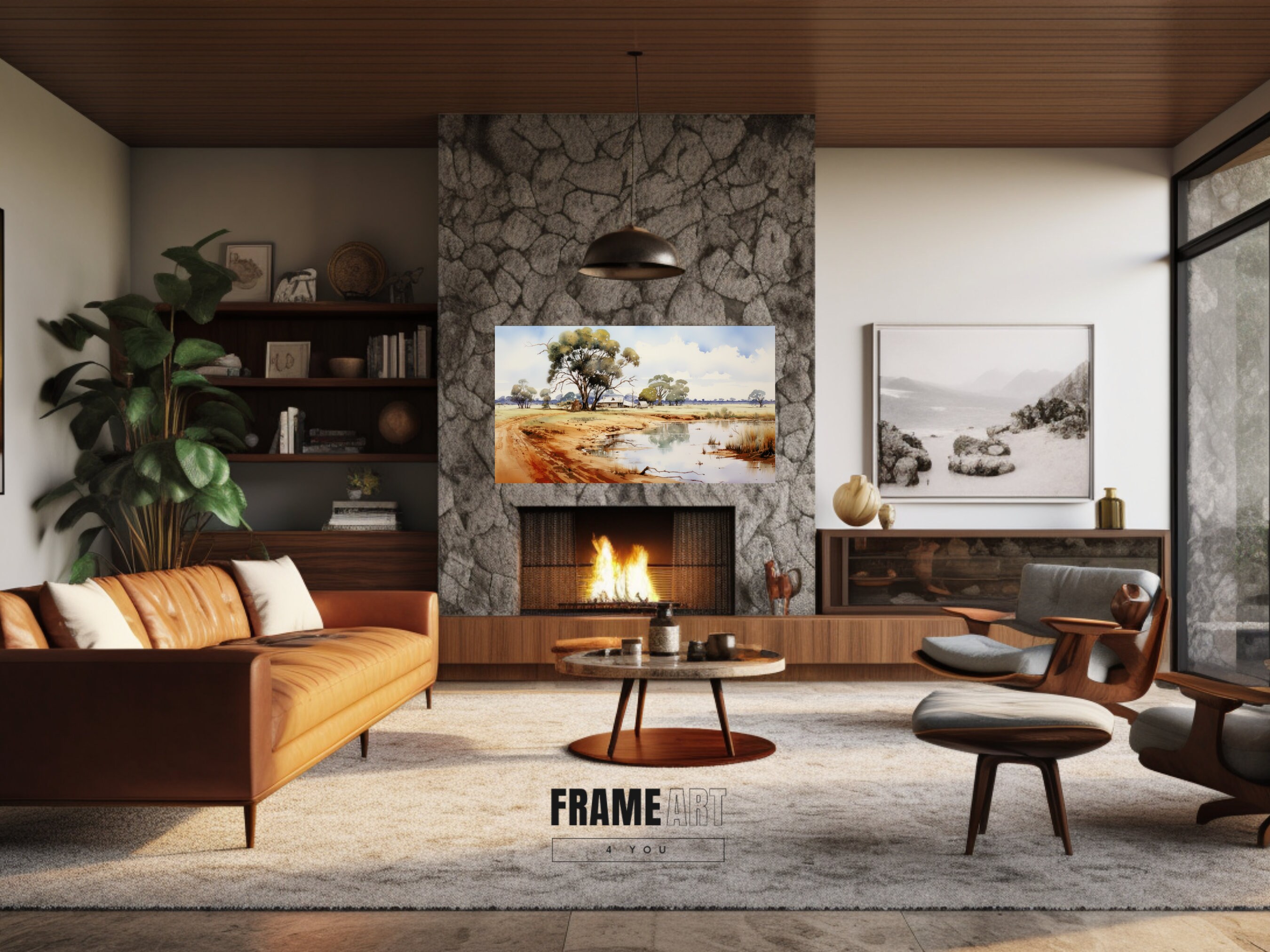 FRAME TV Art Australian Outback Outback Tv Art Aussie Tv - Etsy