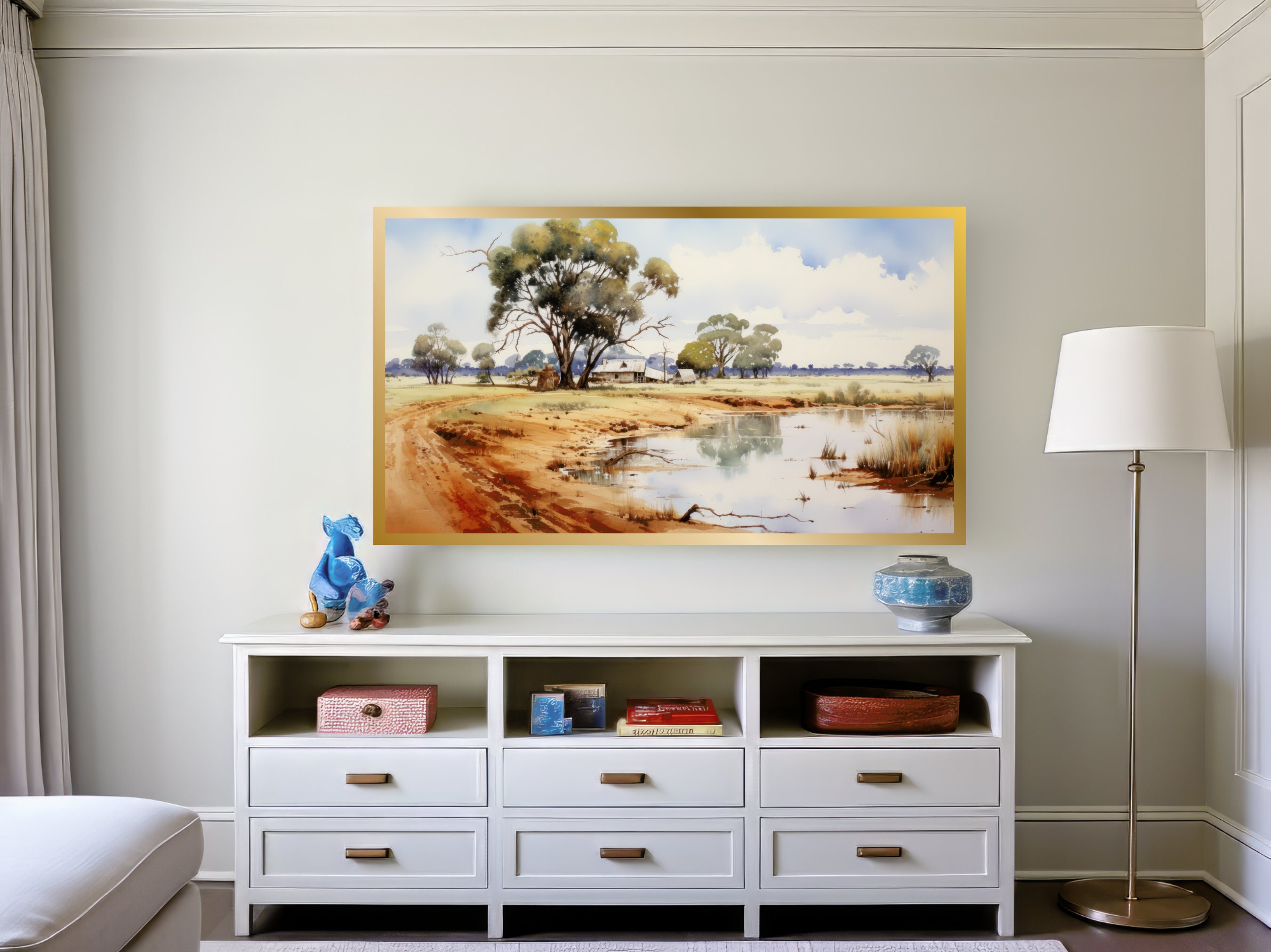 FRAME TV Art | Australian Outback | Outback Tv Art | Aussie Tv Frame ...