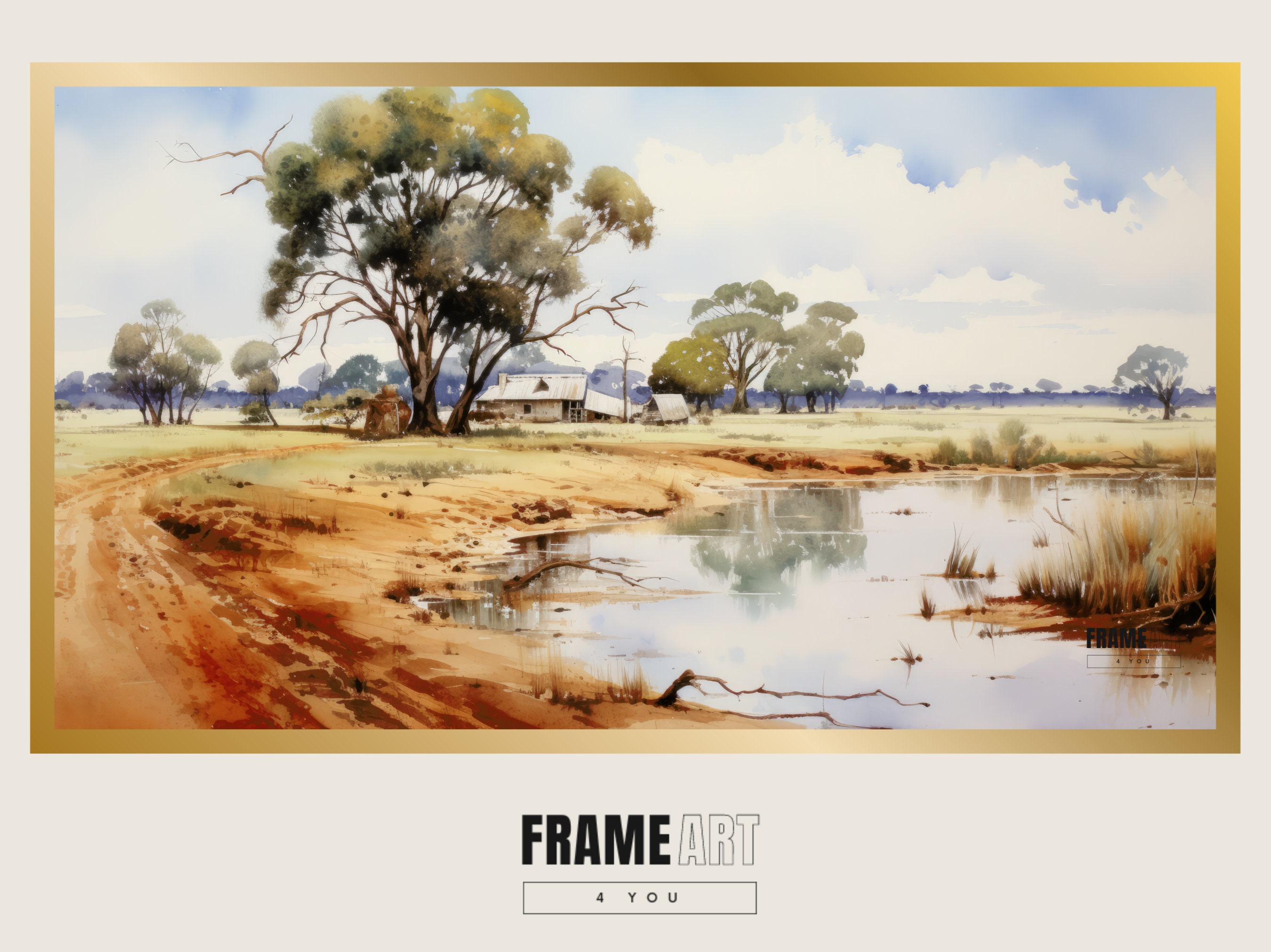 FRAME TV Art | Australian Outback | Outback Tv Art | Aussie Tv Frame ...