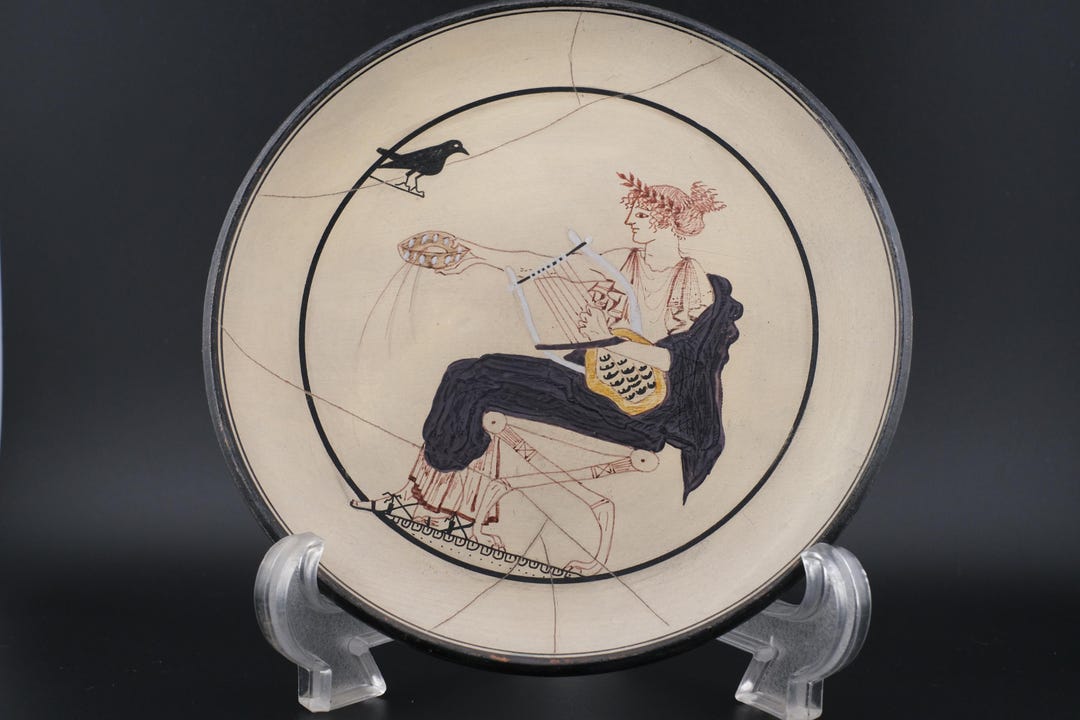 Handcrafted Wall Plate Replicating an Ancient Greek Artifact - Etsy