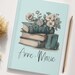 Floral Blank Reading Theme Notebook, Book Lover Review Log, Booktok ...