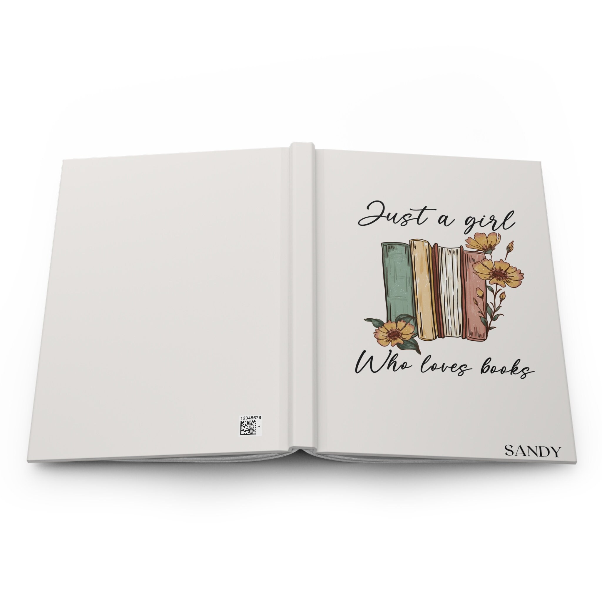 Boho Floral Blank Reading Theme Notebook, Book Lover Review ...