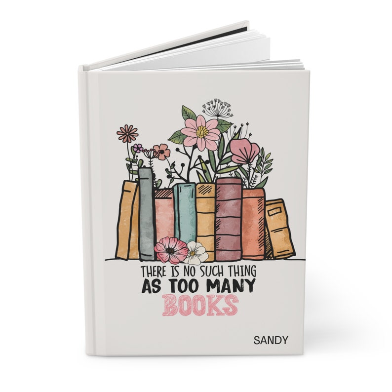 Floral Blank Reading Theme Notebook Book Lover Review Log - Etsy