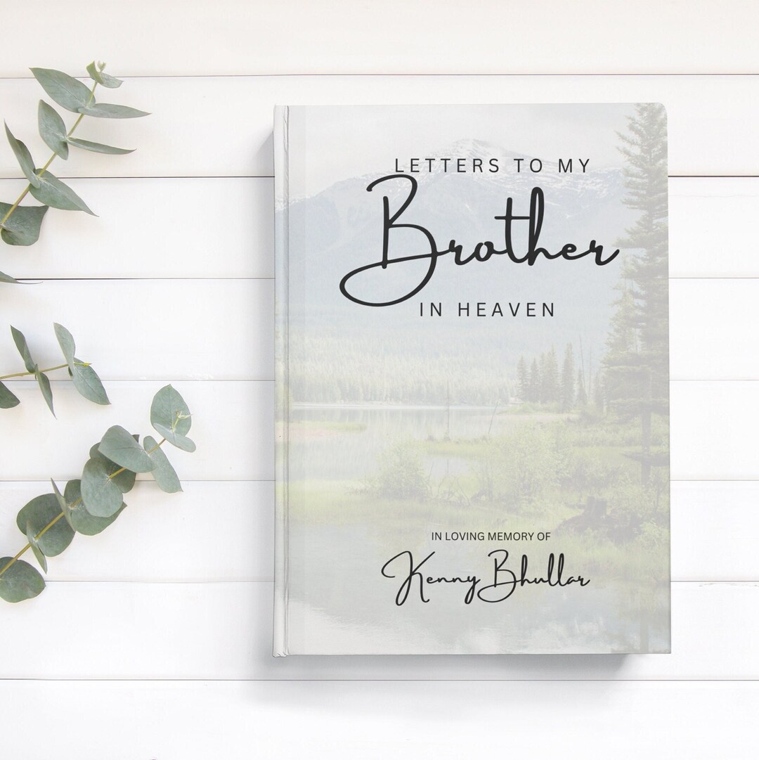Brother Bereavement Grief Gift, Letters to My Brother, Bro Sympathy ...