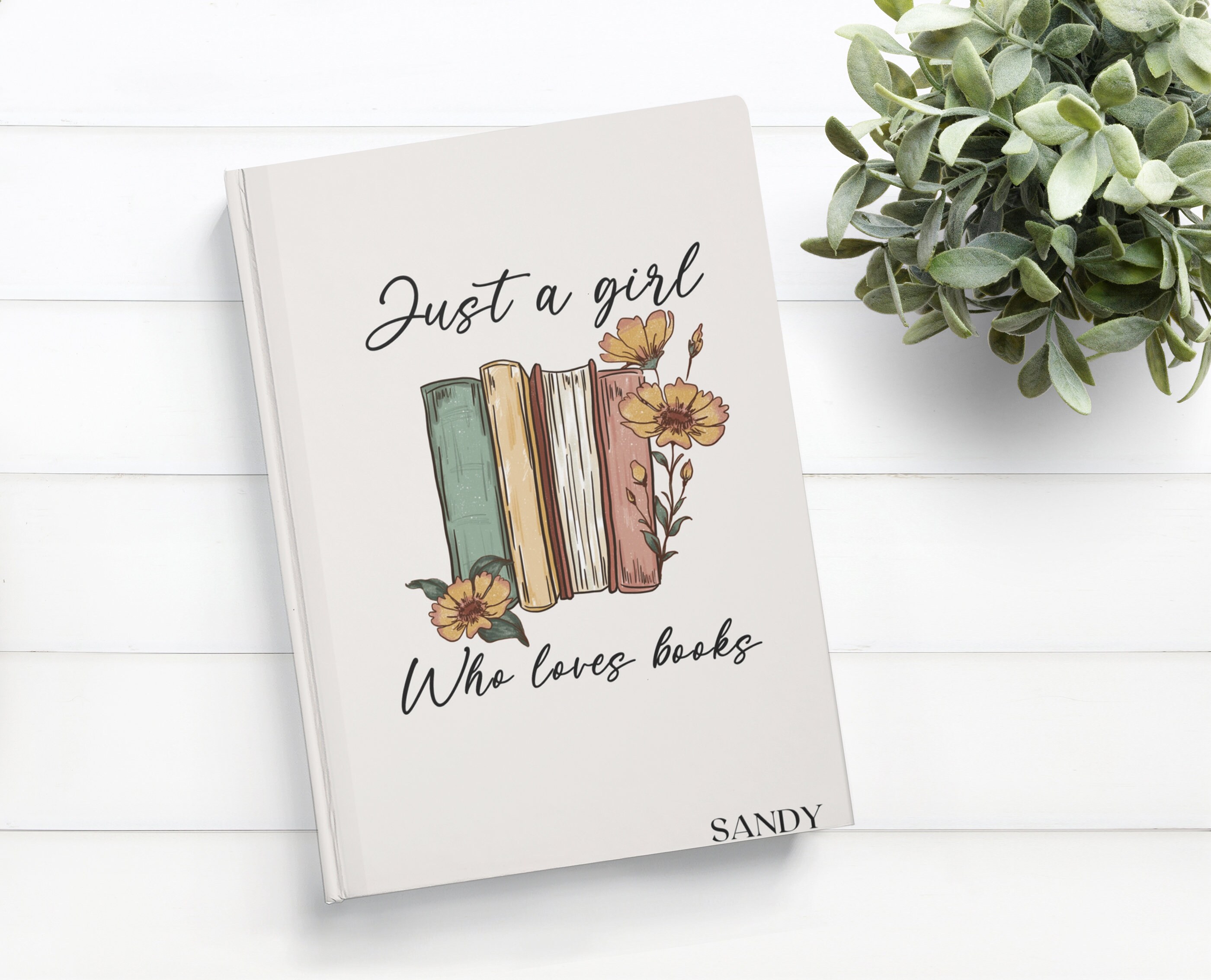 Boho Floral Blank Reading Theme Notebook, Book Lover Review ...