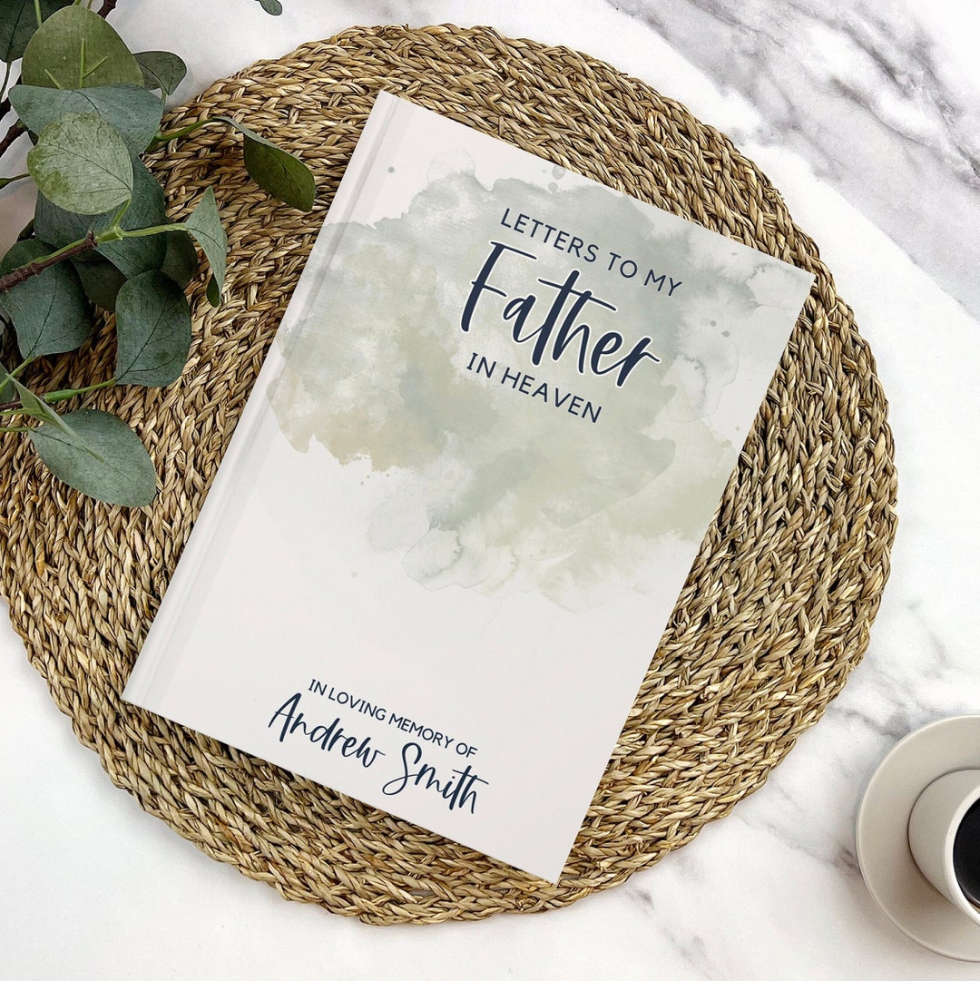 Loss of Father Grief Journal, Letters to Dad in Heaven, Dad Memorial ...