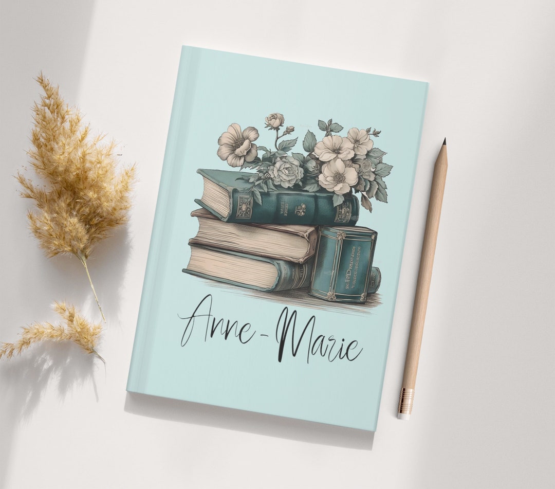 Floral Blank Reading Vintage Theme Notebook Book Lover Review - Etsy