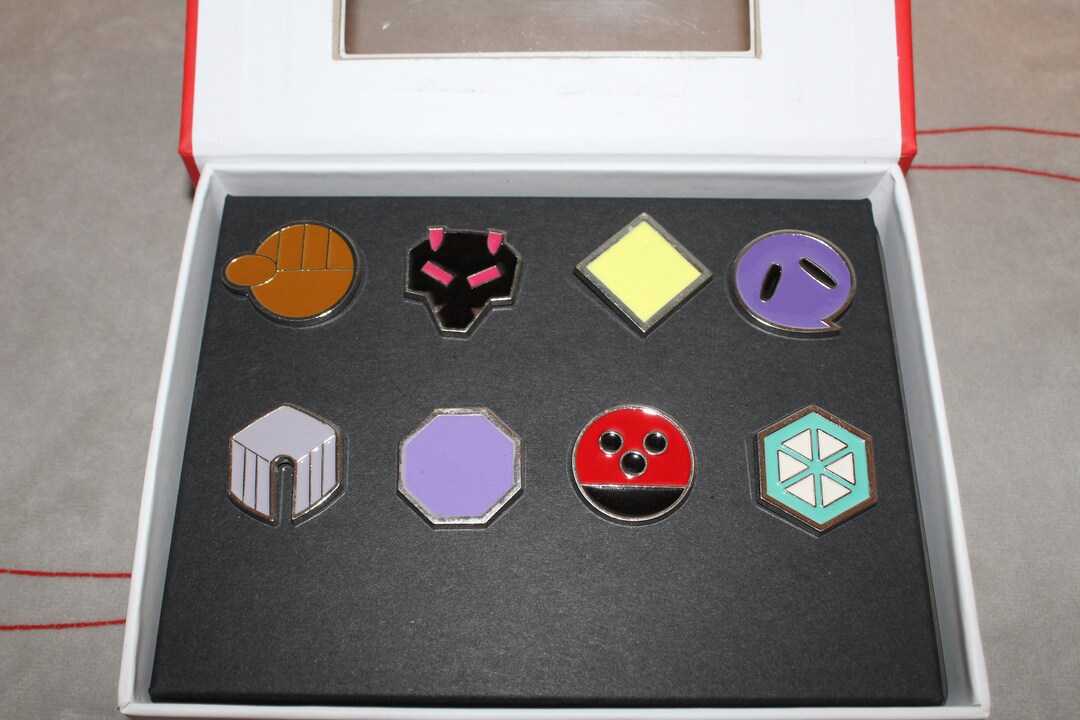 Pokemon Gym Badges Johto gen 2 With Box Collectible - Etsy