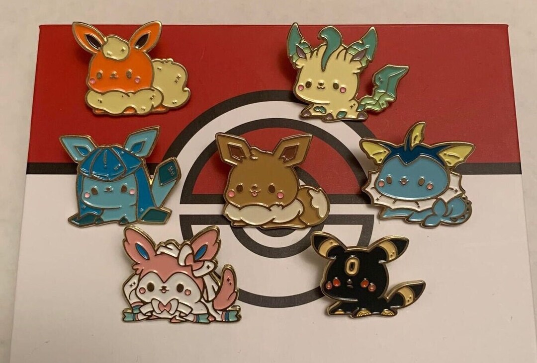 Pokémon Eeveelution Eevee Evolutions Enamel Metal Pin Set - Etsy Canada