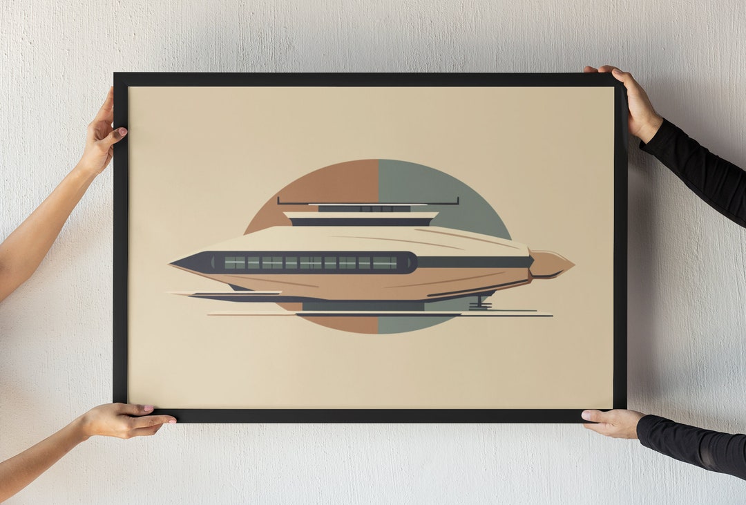 Retro Space Ship Digital Download - Etsy