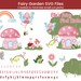 Fairy Garden Theme Cake Topper SVG Cricut Files - Etsy