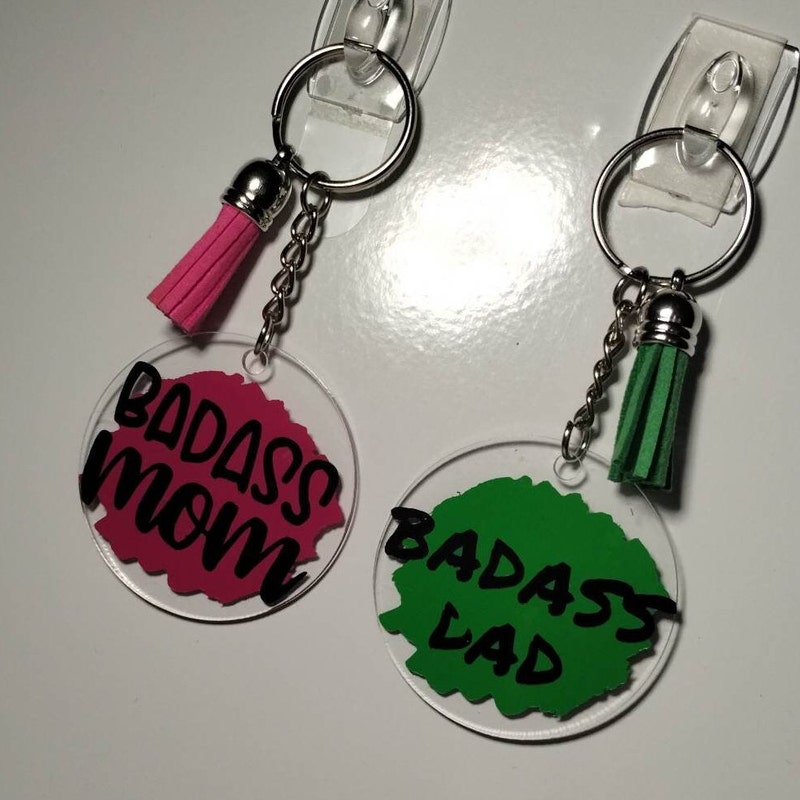Badass Keychain - Etsy