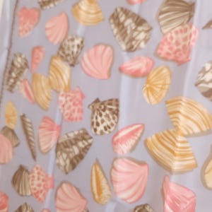 MCM ECHO 70's Silk Scarf Blue and Shells Large 29" Square - Etsy