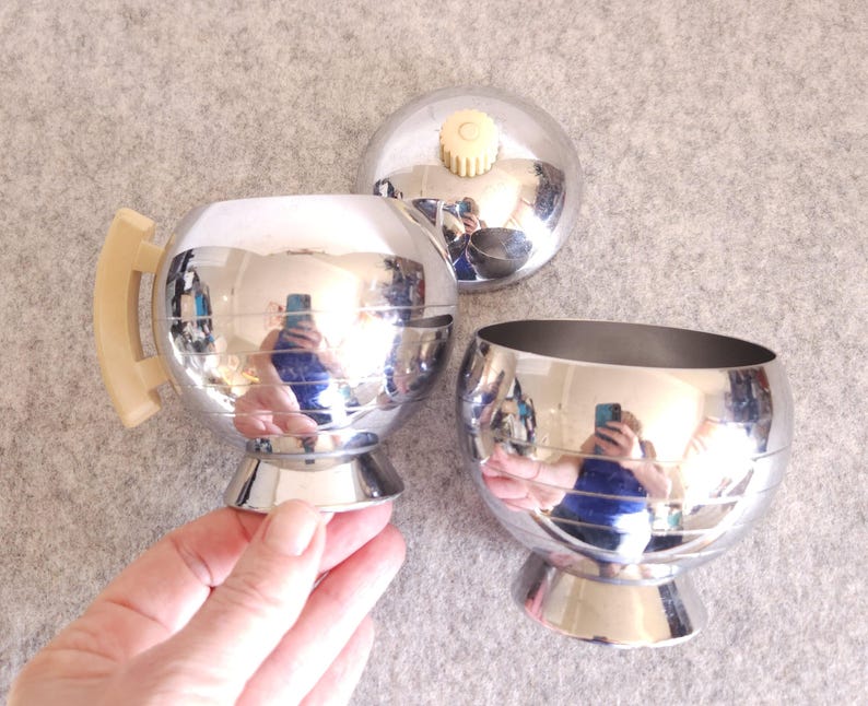 CHASE "comet" Sugar and Creamer Designed With Walter Von Nessen 2 Sets ...