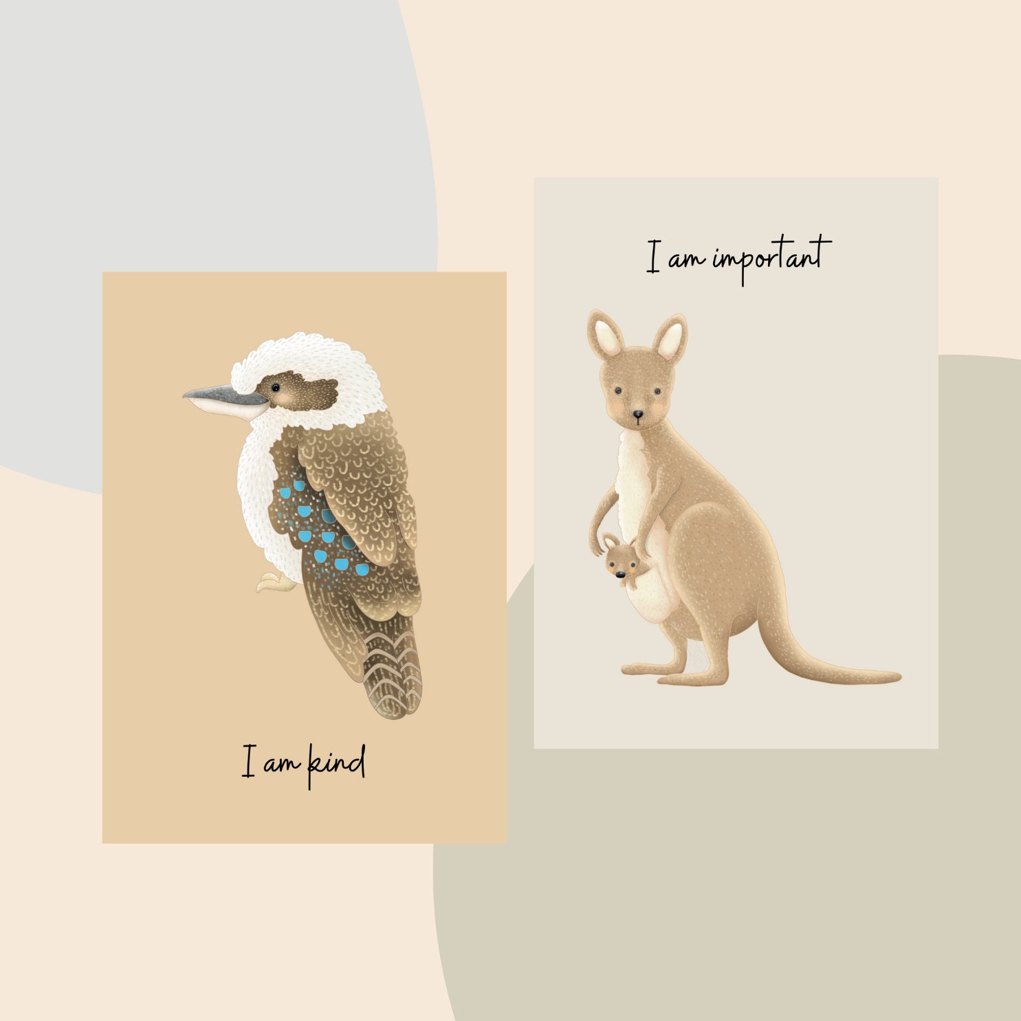 Affirmation Cards Toddler Printable Aussie Animals | Instant Download ...
