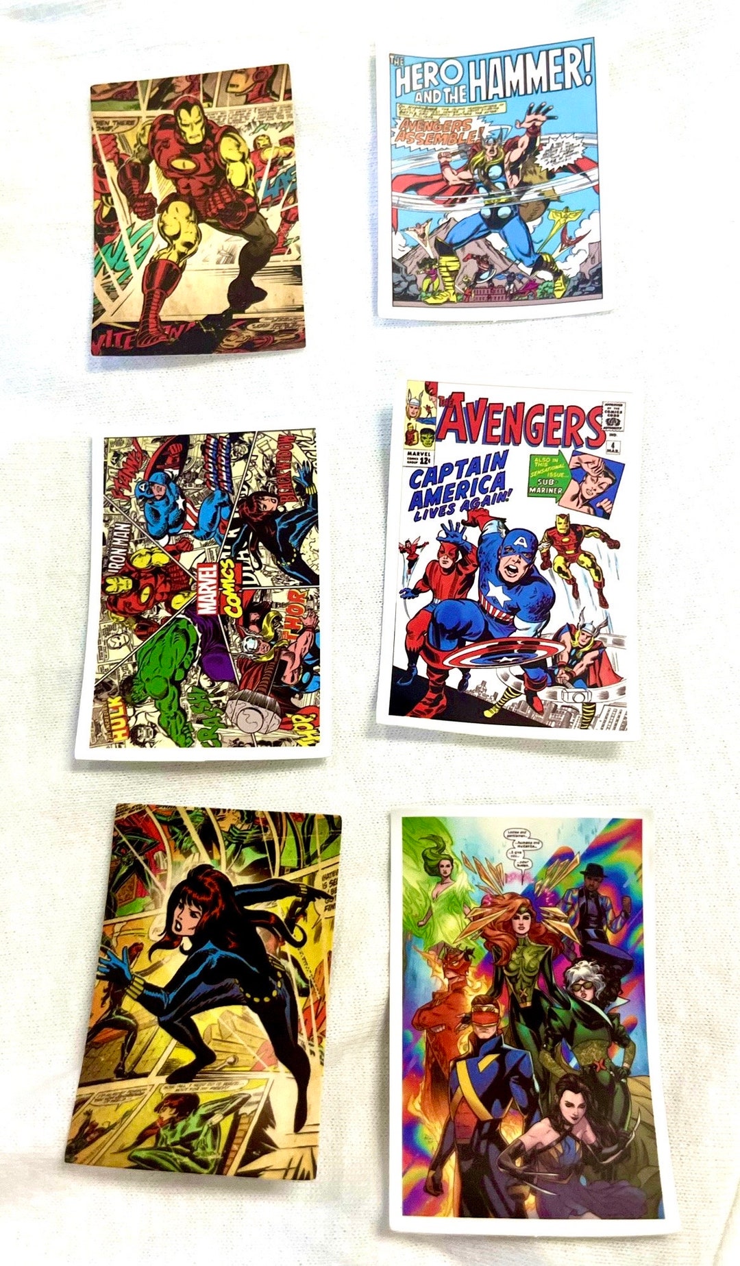 Superhero Comic Sticker 6 Pack - Plus FREE SHIPPING! - Etsy