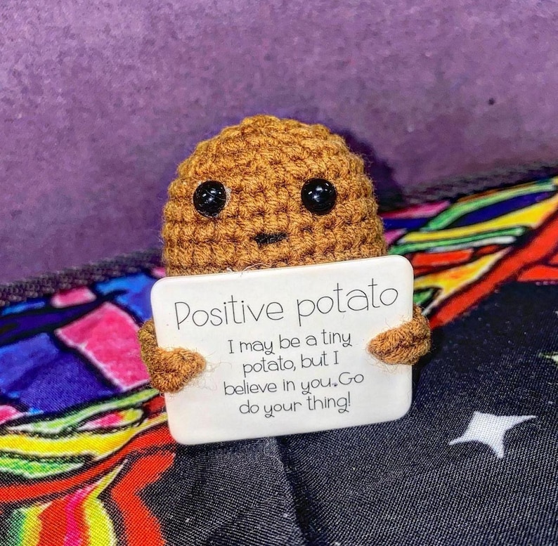 Crochet Positive Potato Happy Pals PLUS Free Shipping - Etsy